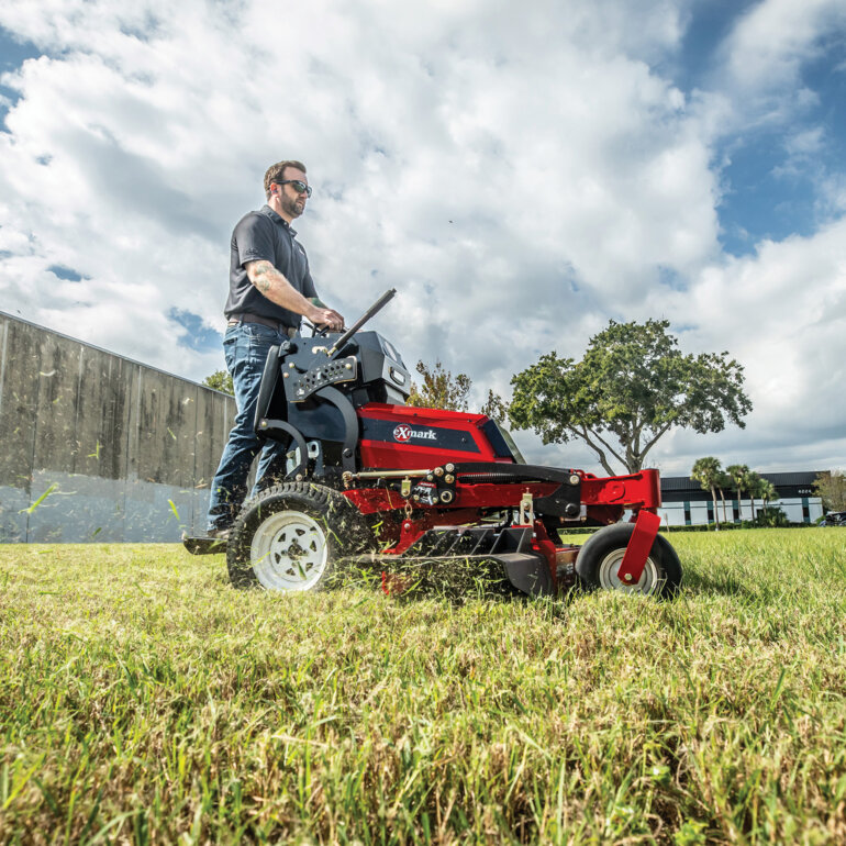 Exmark Vertex V-Series Electric Stand-On Mower For Sale | BPS Exmark Vertex V-Series Electric Stand-On Mower For Sale | BPS